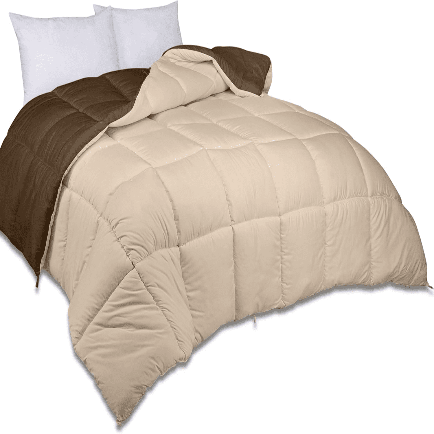 iugvk Reversible Comforter - Full Size Duvet Insert - All Season Soft ...