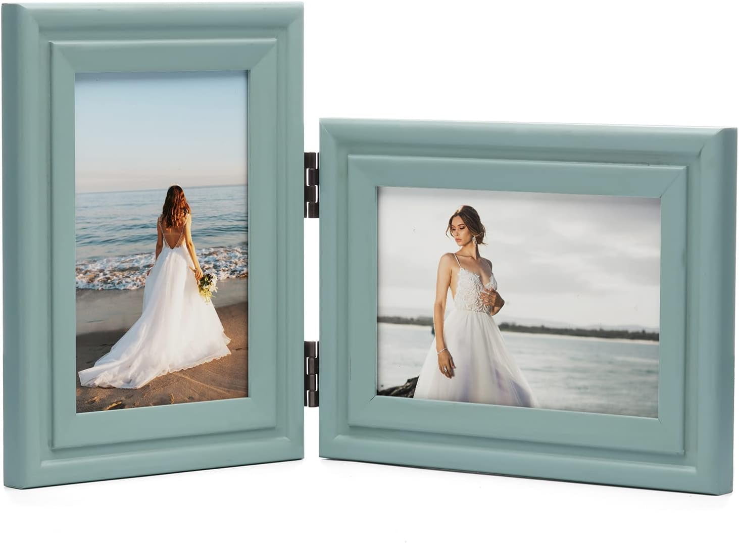 iugvk Vertical & Horizontal 5X7 Picture Frames Double Hinged Wood ...