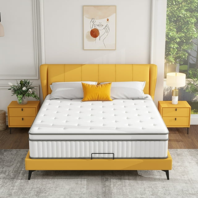 iululu 12 Inch Hybrid Full Mattress,Memory Foam Hybrid 12 Inch Full ...