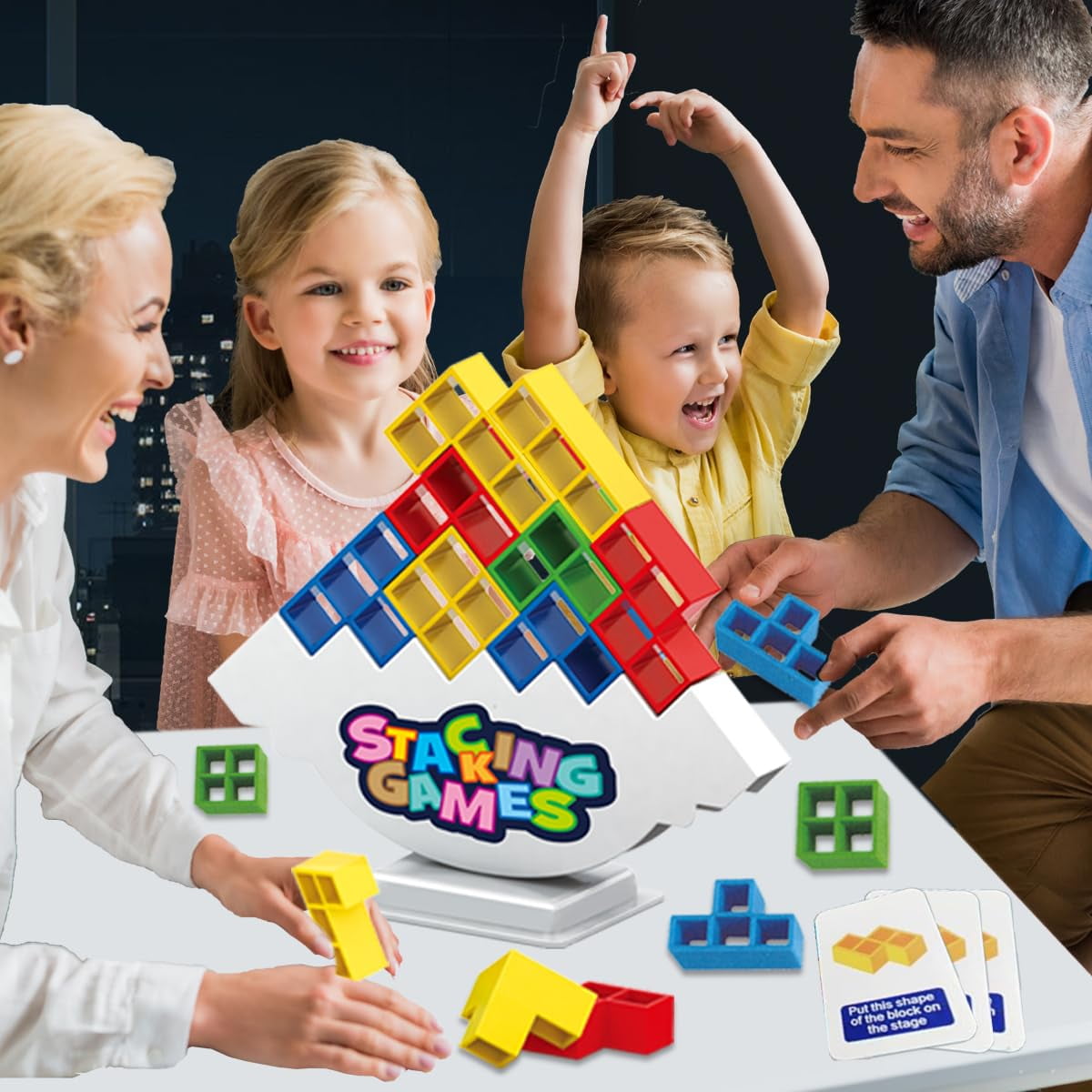 iuuoi 64 PCS Tetra SSF20 Board Game for Kids and Adults, Balance ...