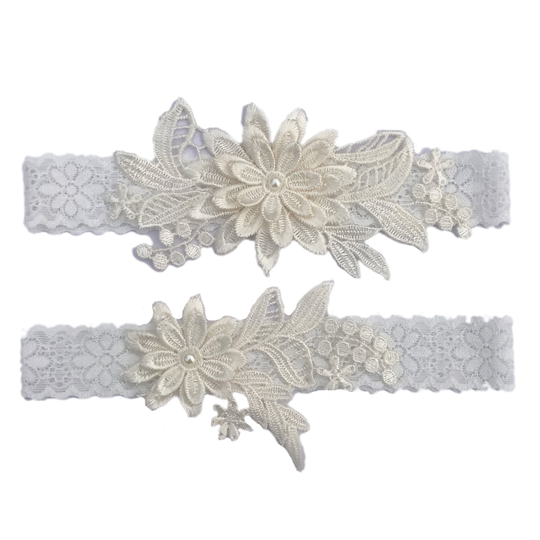 ivory Garters for Bride Wedding Garter Lace Bridal Garter Party Leg ...