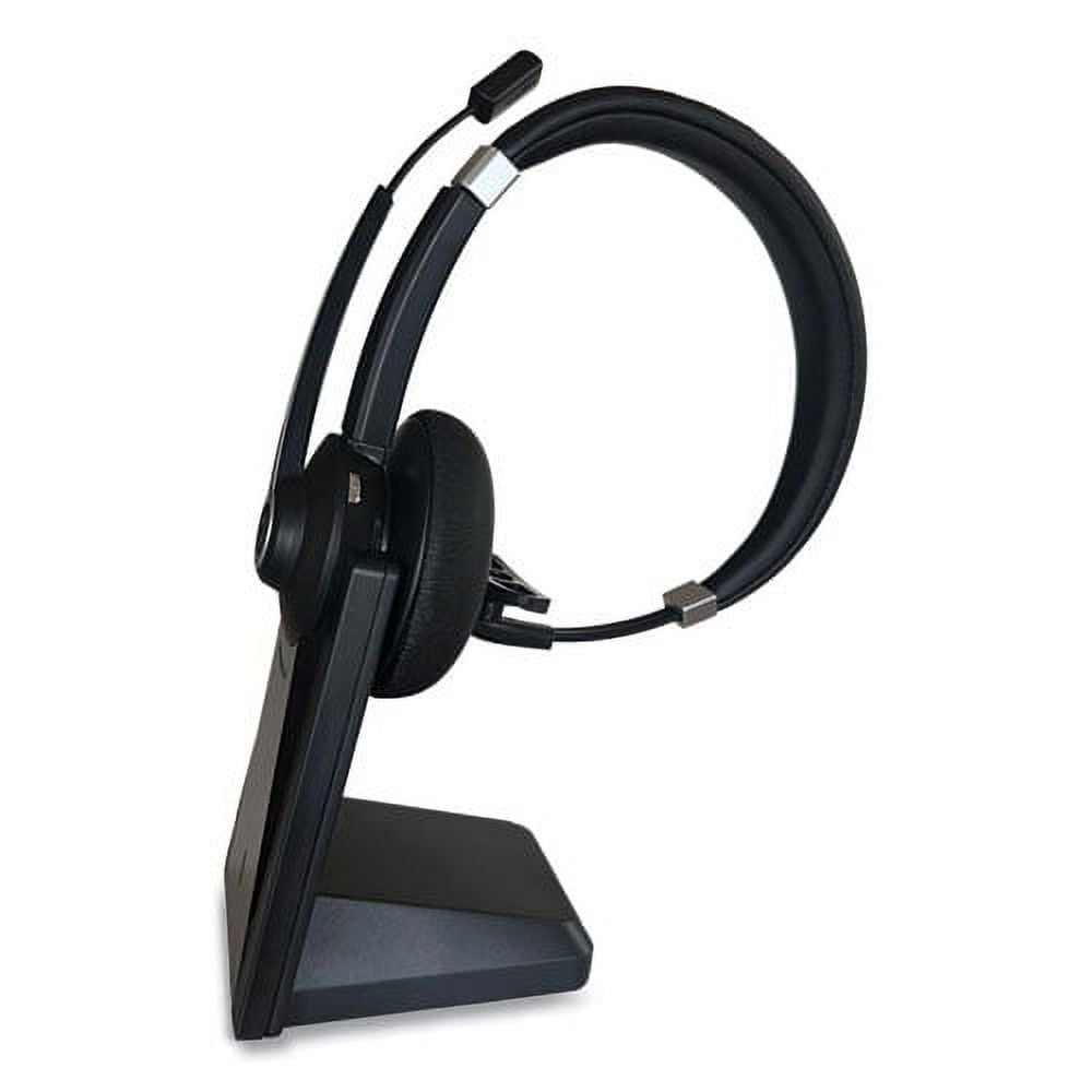 ivr70002 monaural over the head bluetooth headset, black/silver ...