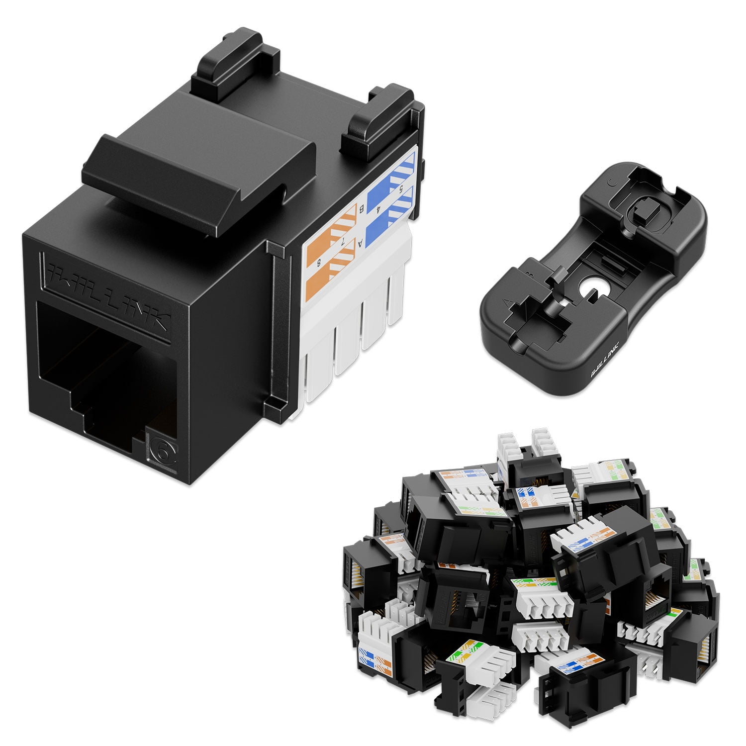 iwillink Cat6 Keystone Jack RJ45 Keystone Jack 25-Pack and Keystone ...