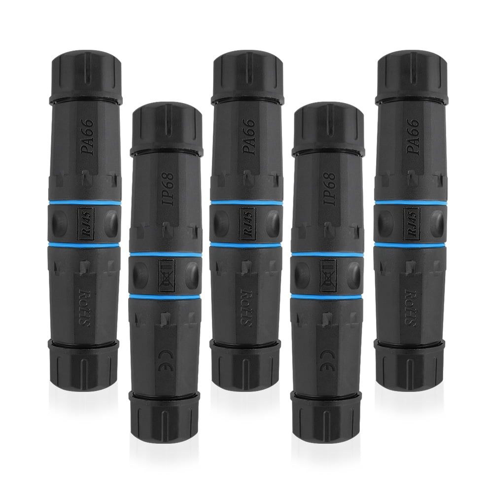 iwillink Waterproof RJ45 Coupler, Shielded Female to Female Waterproof ...