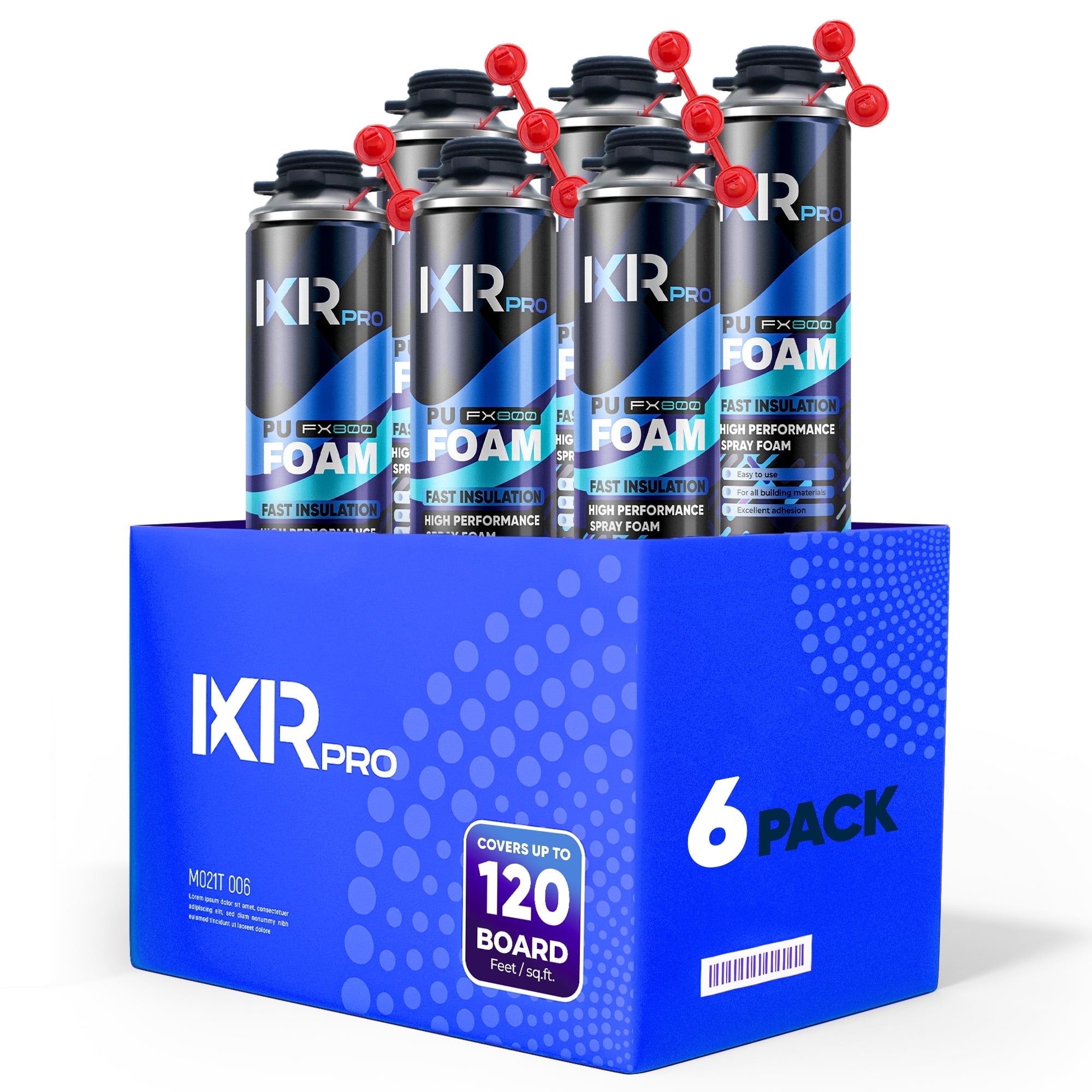 ixirpro Spray Foam Insulation Can (6 x 25.4 oz. (720 G.) Expanding Foam ...
