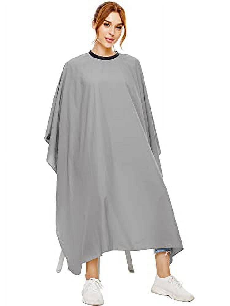 izzycka Hair Cutting Cape for Adults-Nylon Waterproof Large Salon Capes for Hair Stylit-Grey ...