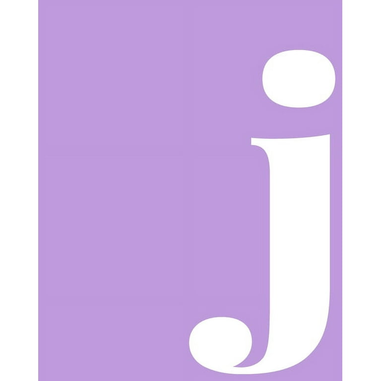 Purple Letter J