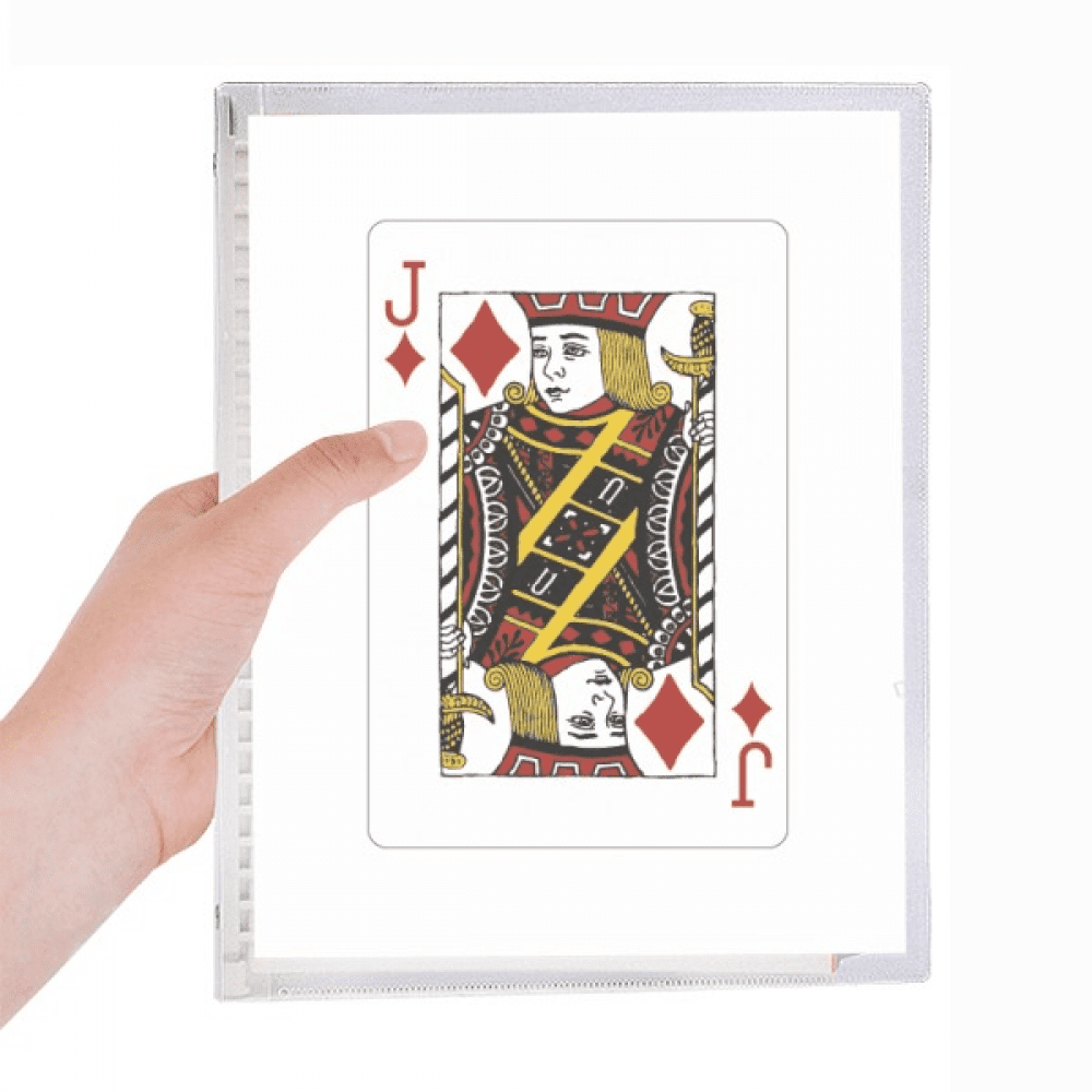 j playing cards pattern notebook loose diary refillable journal statiry ...