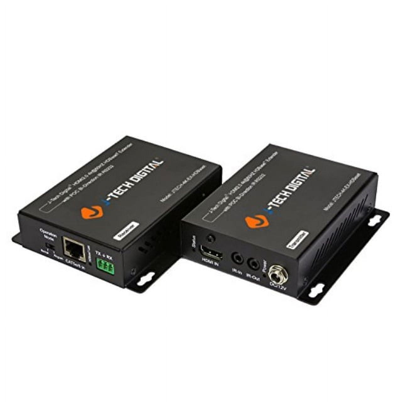 J-Tech Digital HDBaseT HDMI Extender 4K Ultra HD Over Cat5e/6a - 230ft ...
