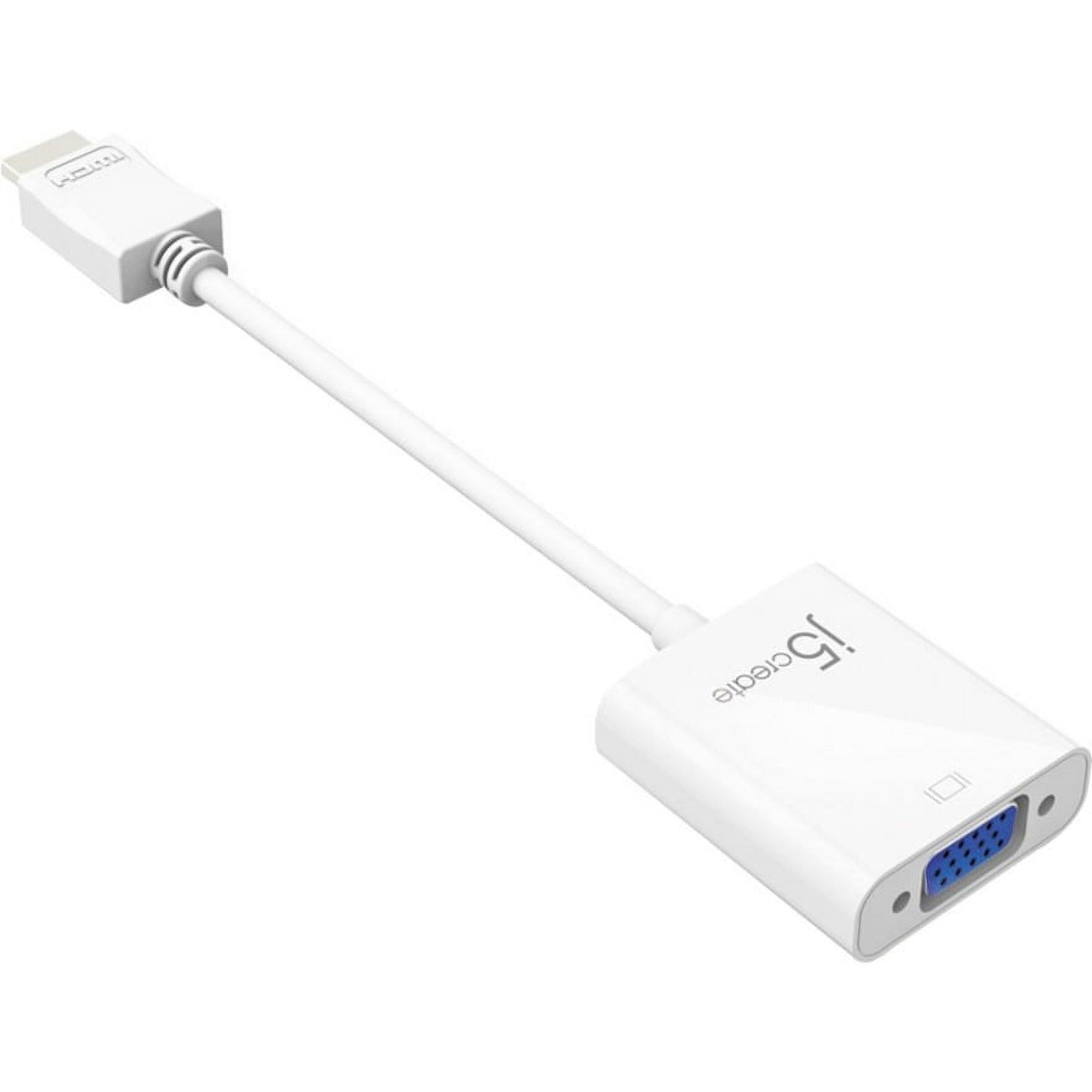 j5create HDMI to VGA Audio/Video Adapter White (JDA213) - Walmart.com