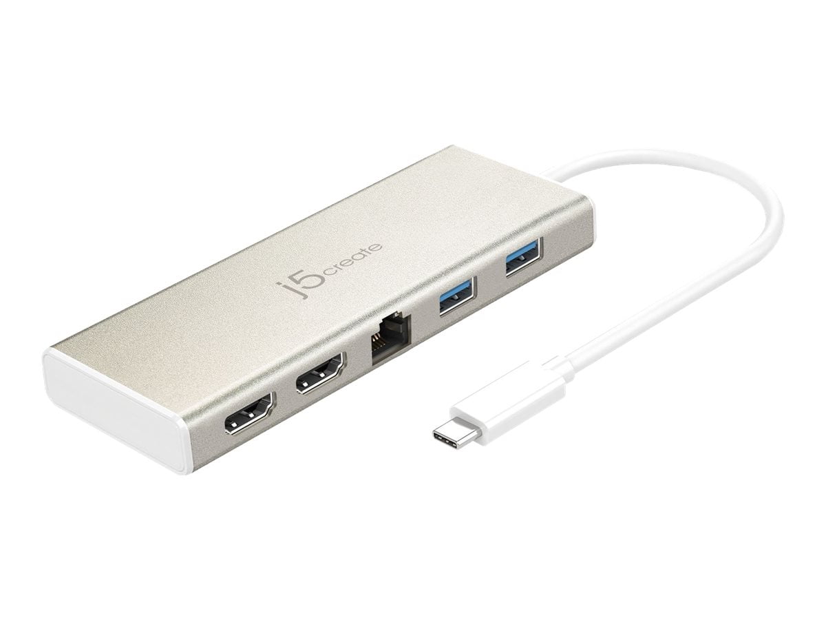 j5create USB-C Dual HDMI Mini Laptop Dock, JCD381 with Multiple Screens ...