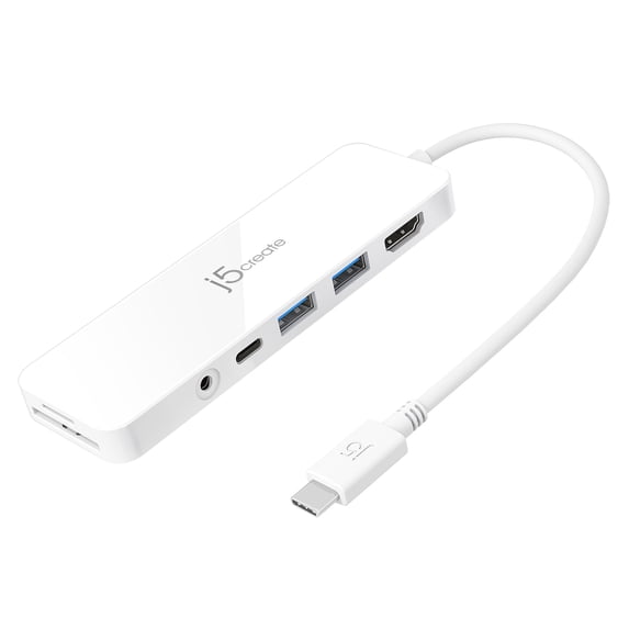 j5create Laptop Splitter, USB-C Multi-Port Hub, PC Adapter, Extra ...