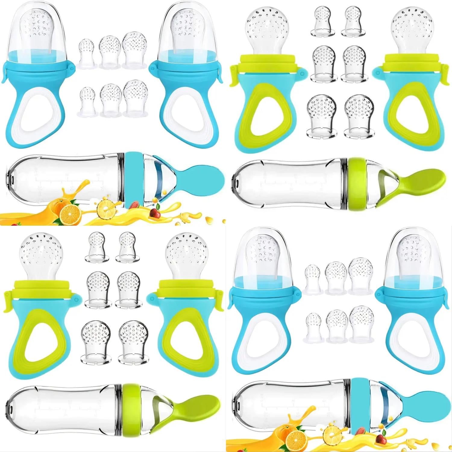 jSHANFU Baby Food Feeder Fresh Food -2 Pack Fruit Feeder Pacifier 6 ...