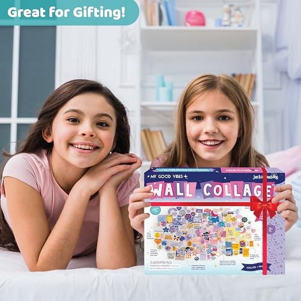 jackinthebox DIY Wall Collage Kit with Glitter Crafts, 1350 PCS ...