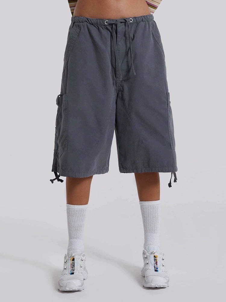 jaded london short cargo pants Casual quarter pants loose straight leg ...