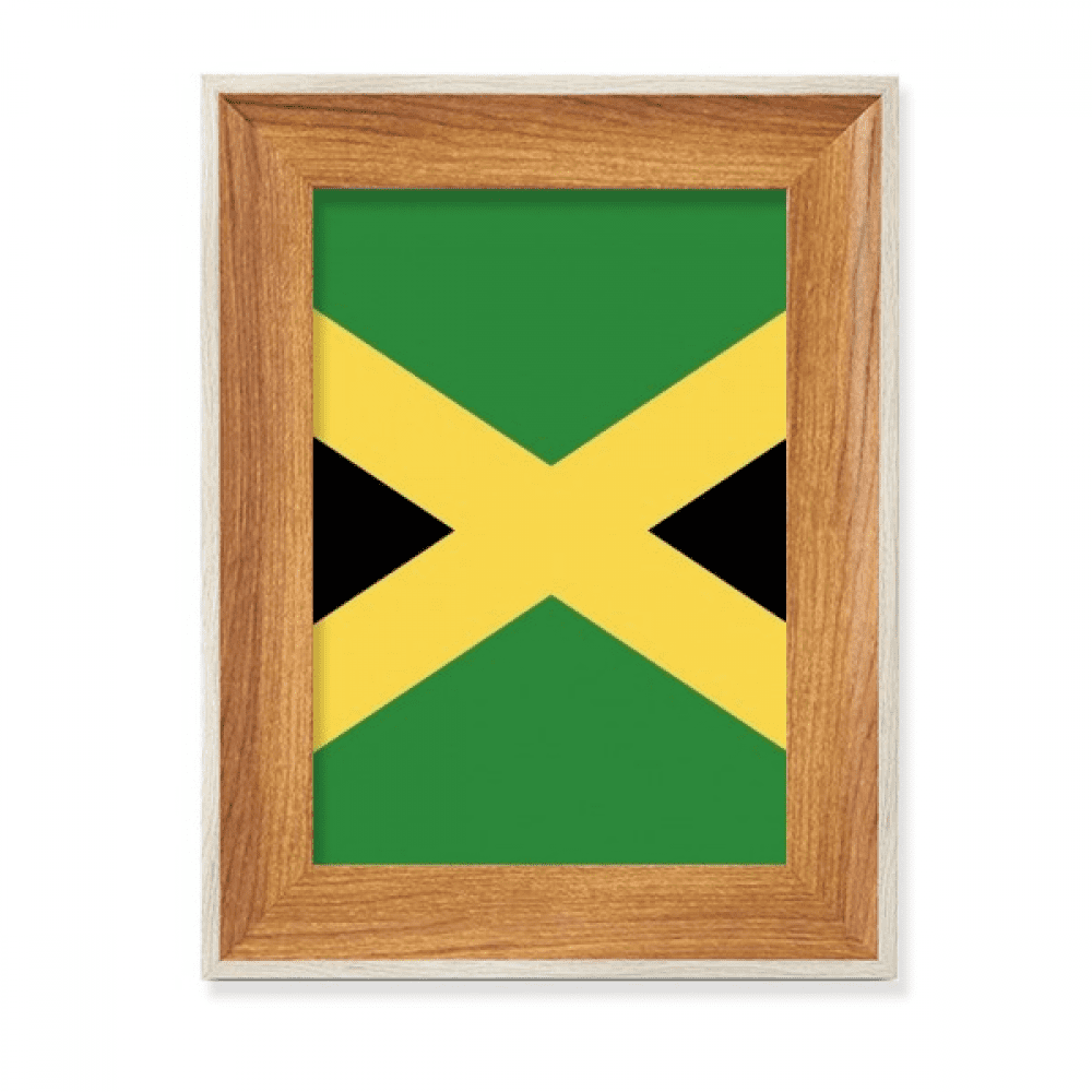 jamaica national flag north amecountry desktop wooden photo frame ...