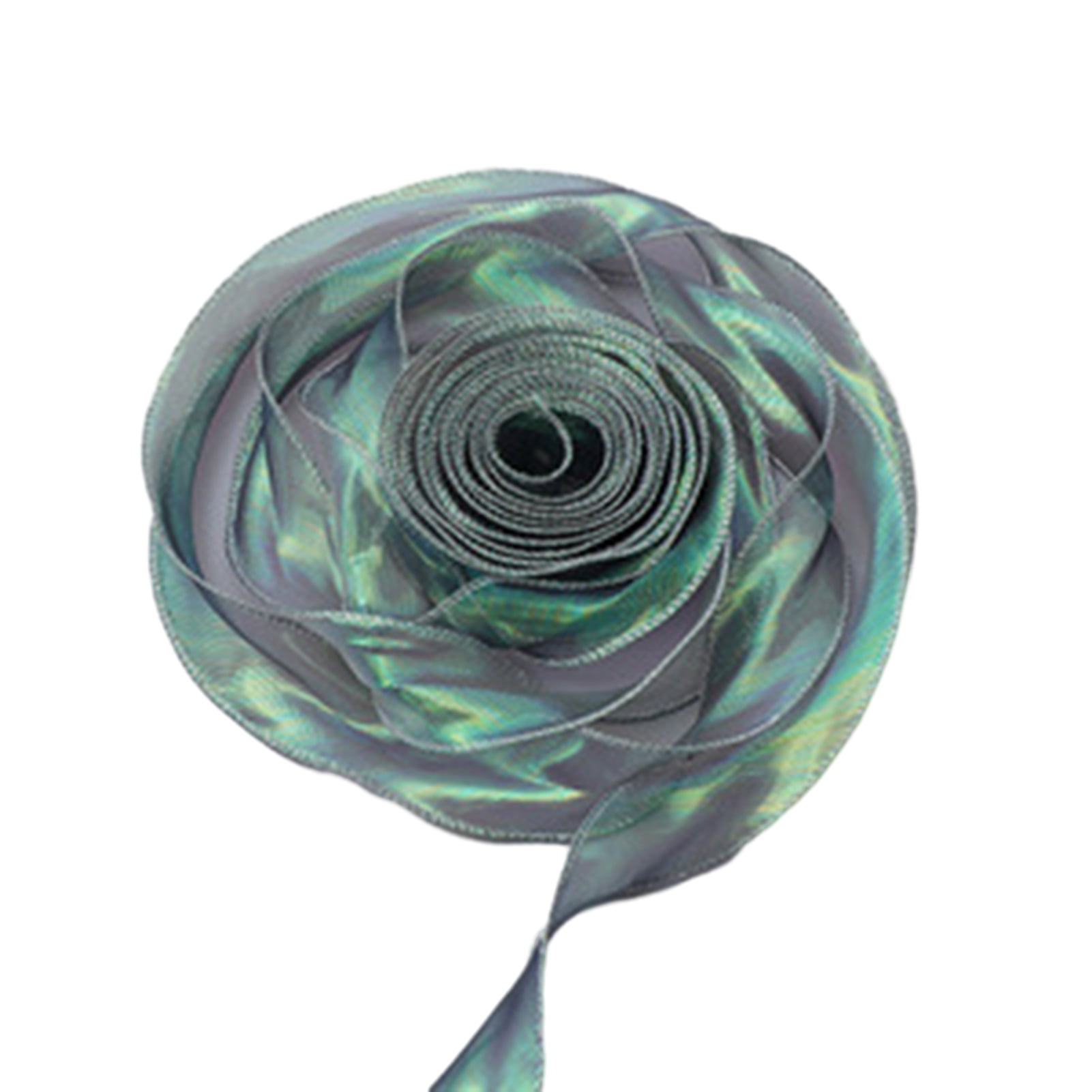 jangslng 1 Roll 10 Yard Chiffon Ribbon Iridescent Valentine's Day ...