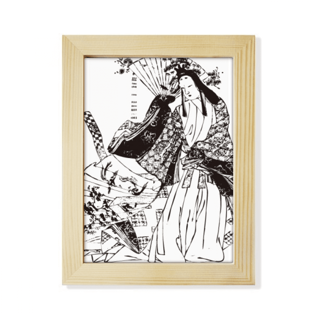japan drawing sketch desktop adorn photo frame display art painting ...