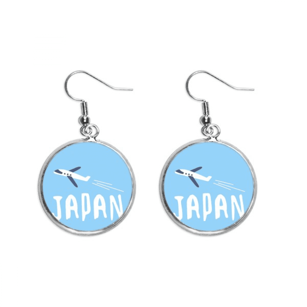 japanese airplane travel Welcome ear dangle silver drop ear jewelry ...