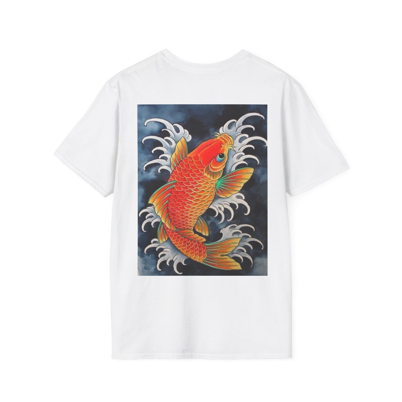 japanese koi fish tattoo lucky Unisex Softstyle T-Shirt - Walmart.com