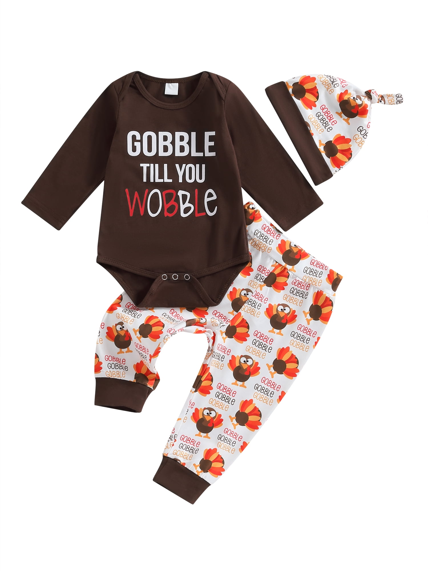 jaweiwi Baby Toddler Boys Girls Thanksgiving Outfits 0 6M 12M 18M 24M Long Sleeve Romper ...