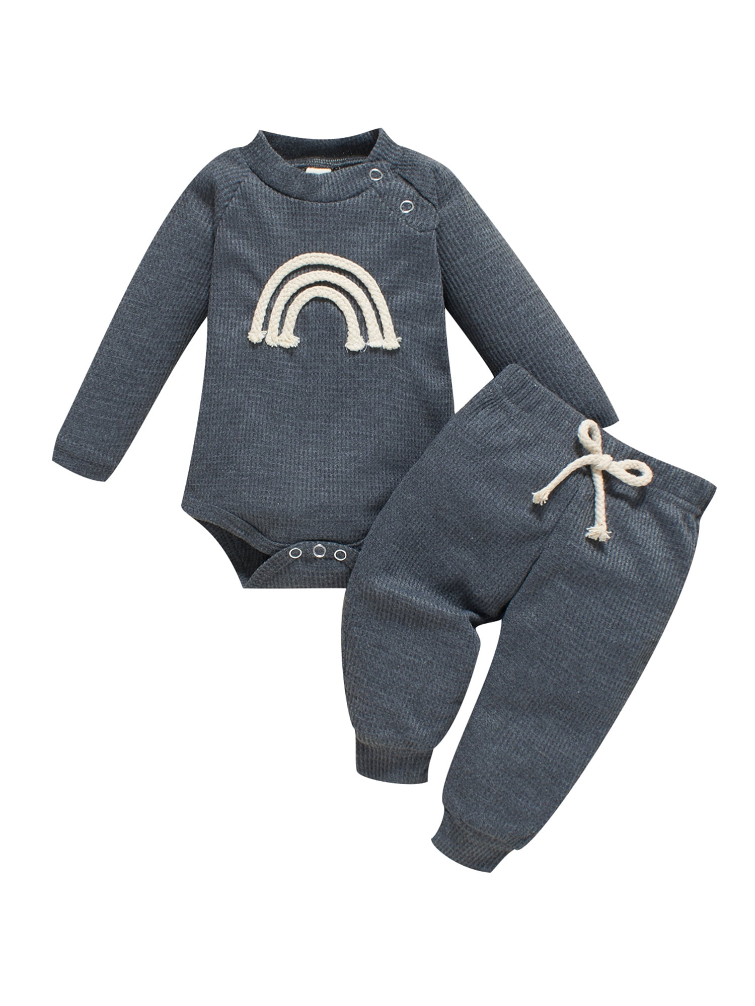 jaweiwi Fall Spring Newborn Baby Boy Girl Clothes Long Sleeve Rainbow ...