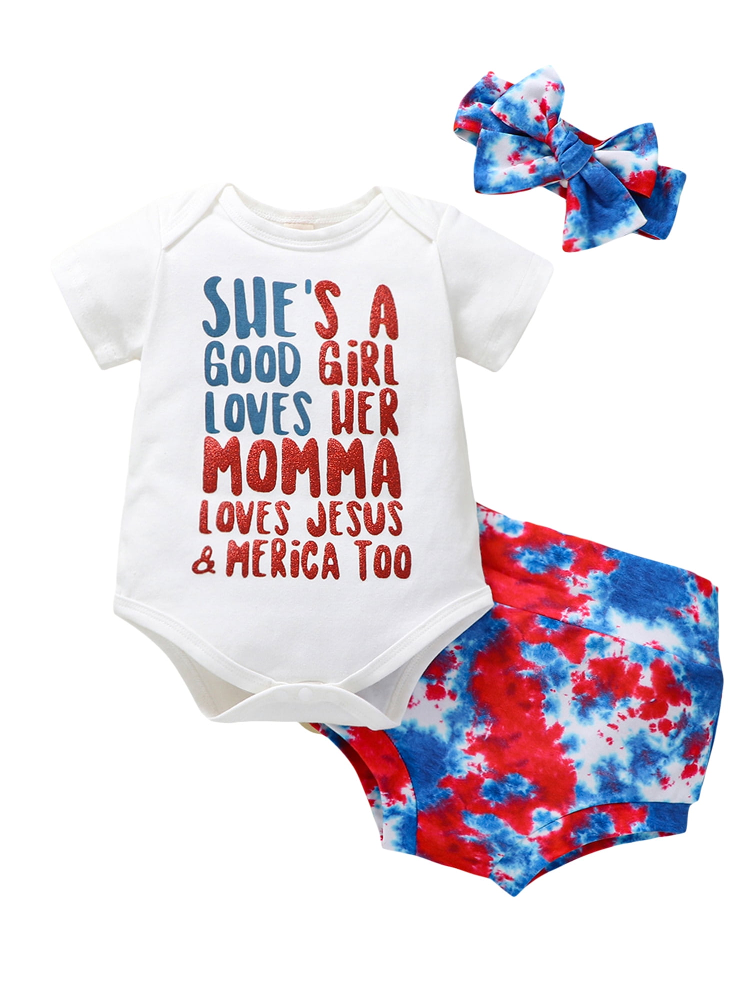 jaweiwi Independence Day Infant Toddler Baby Clothes Suits 0 3M 6M 12M ...