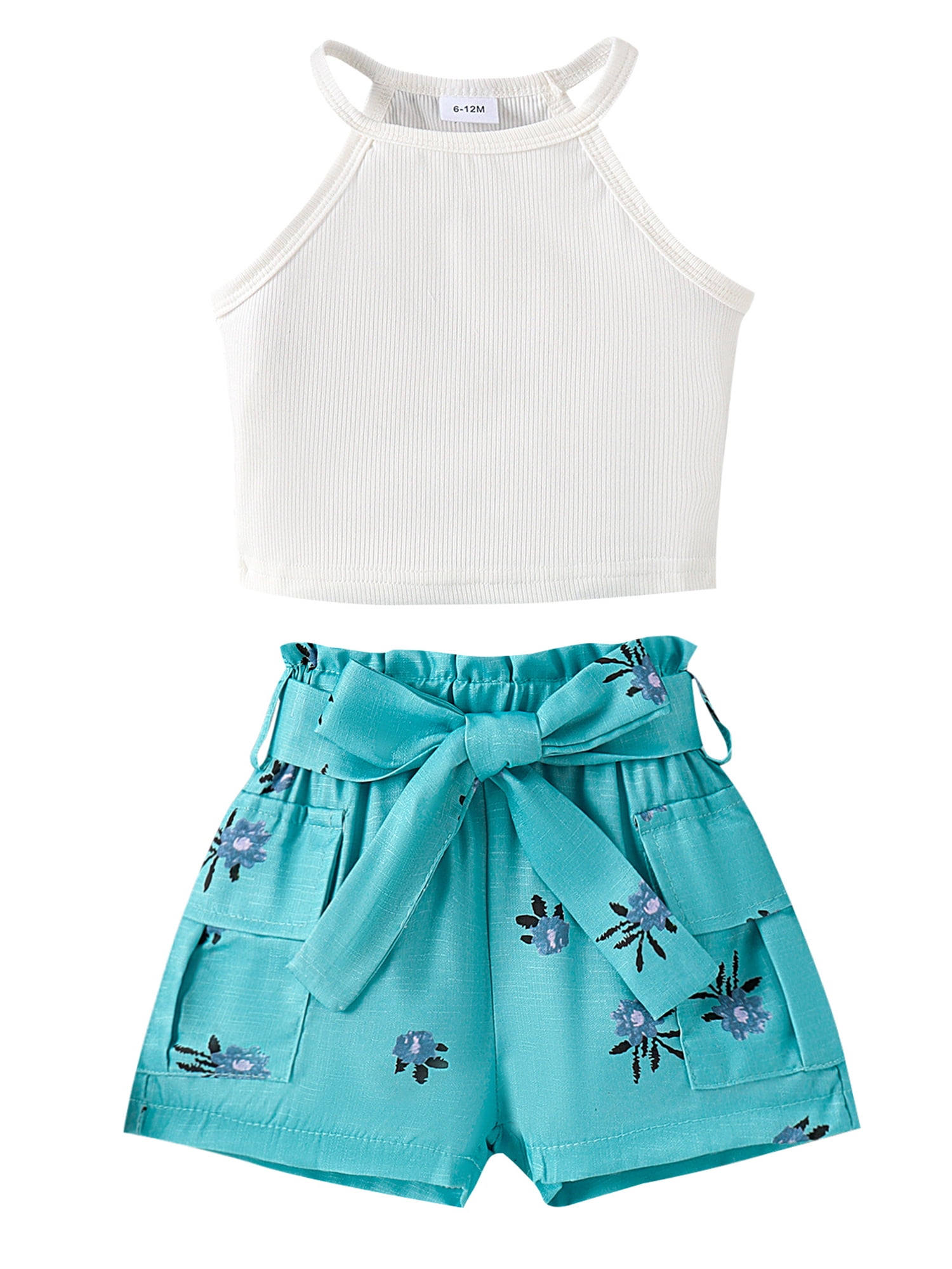 jaweiwi Kids Little Girl Summer Clothing Set, 6 12 18 24 Months 2T 3T ...