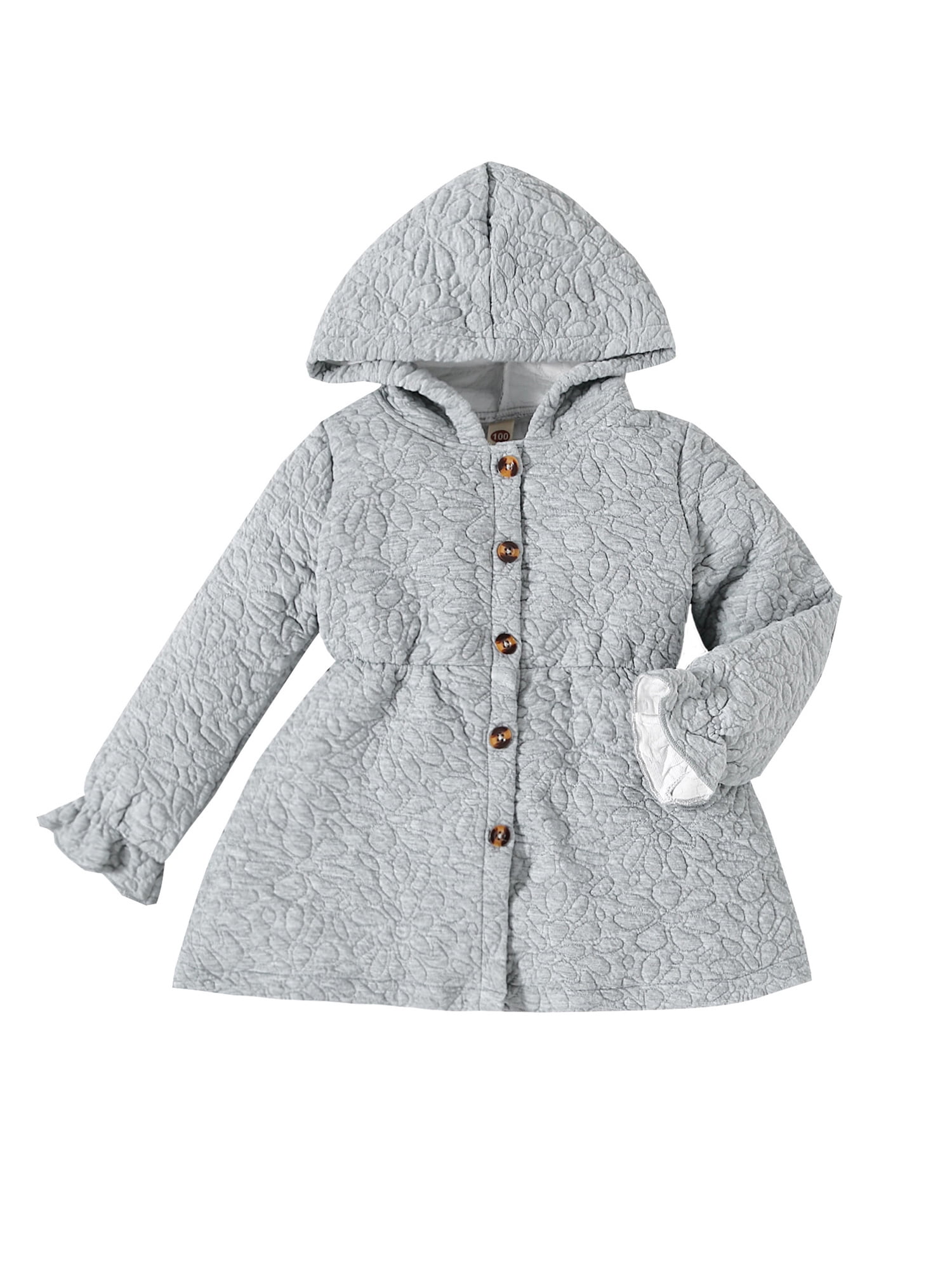 jaweiwi Kids Little Girl Winter Coat 3T 4T 5T 6T 7T Flower Jacquard ...