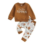 Kleidungly Newborn Baby Boy My 1st Halloween Outfits Bowtie Romper+Coat+Stripe Pumpkin Pants ...