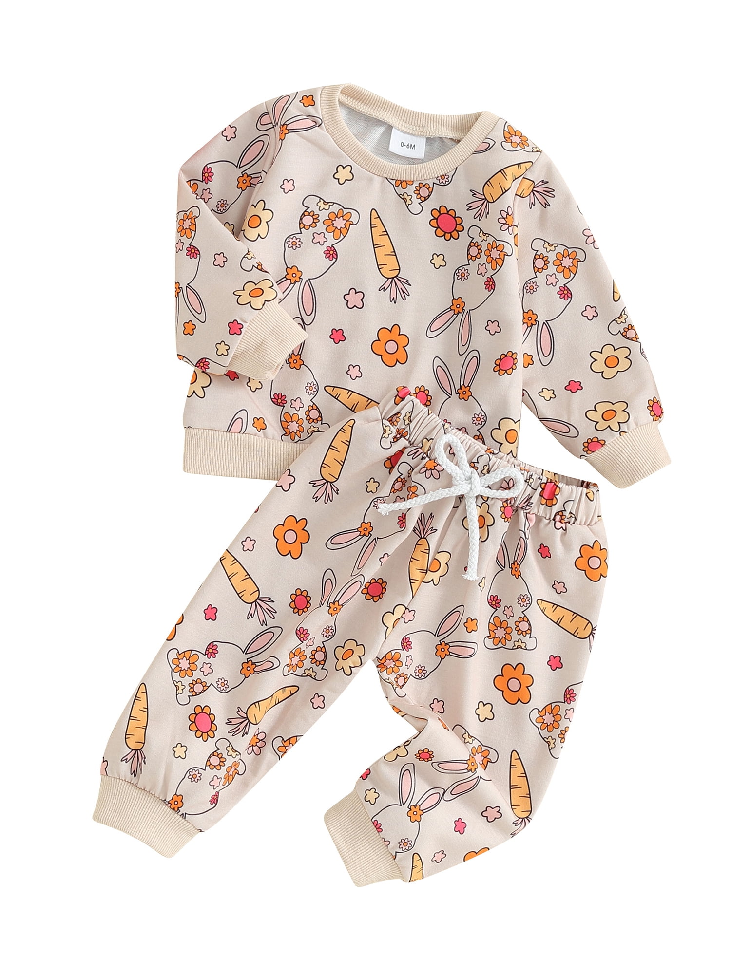 jaweiwi Toddler Girls Easter Pants Clothes Sets 0 6 12 18 24 Months 2T ...