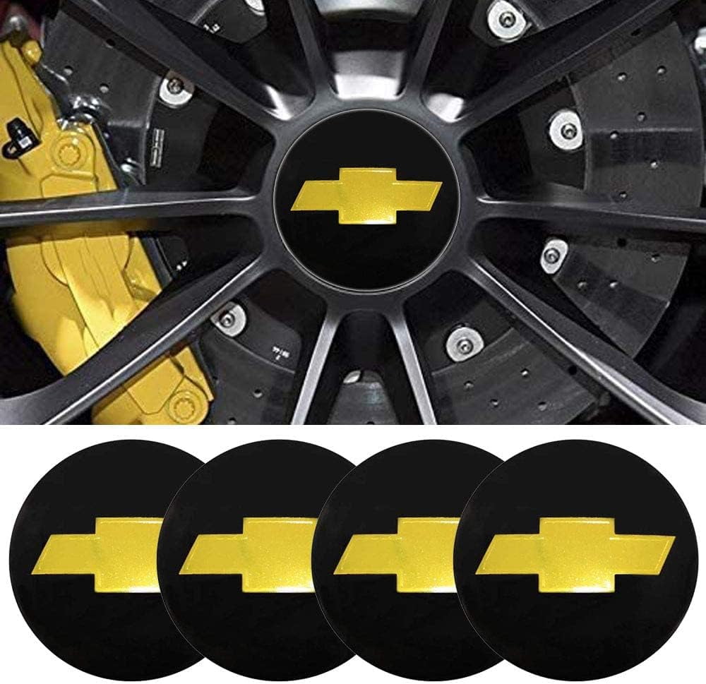 jdmotive Automotive Decals & Stickers Chromed Aluminum Black, 4 Count ...