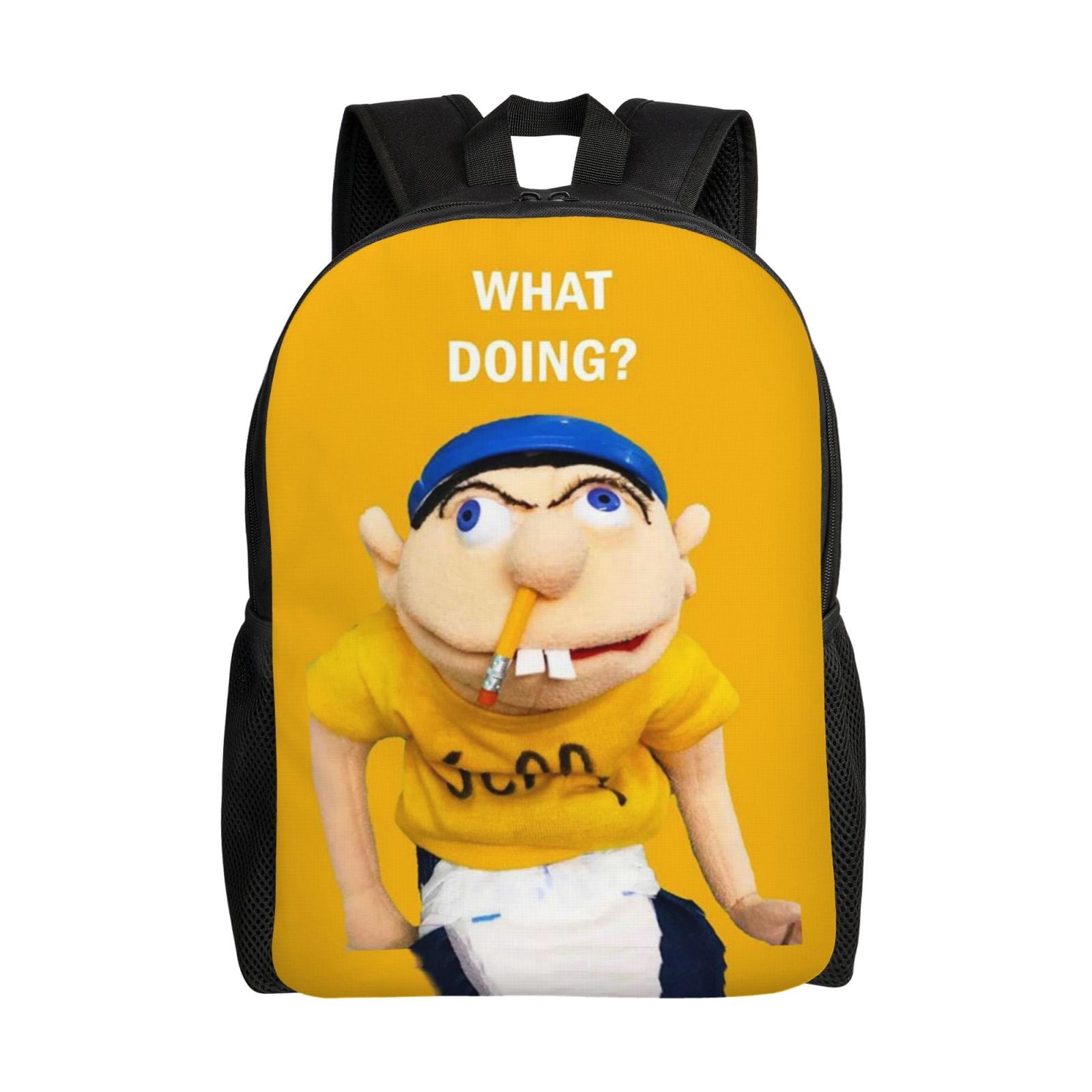 jeffy Backpacks Invader Anime jeffy Adjustable Laptop Backpack Double ...