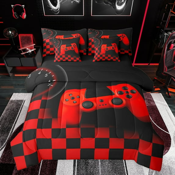jejeloiu 3D Gamepad Controller 7pcs Bedding Comforter Set,Teens Video ...