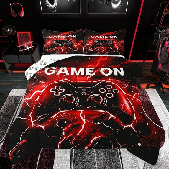 jejeloiu 3D Gamepad Controller Full Size Comforter Sets,Teens Video ...