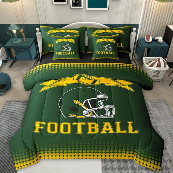 jejeloiu American Rugby Ball 7pcs Bedding Comforter Set,Football Games ...