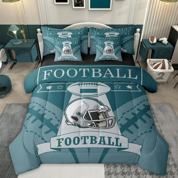 jejeloiu American Rugby Sport 7-Piece Bedding Comforter Set,Football ...