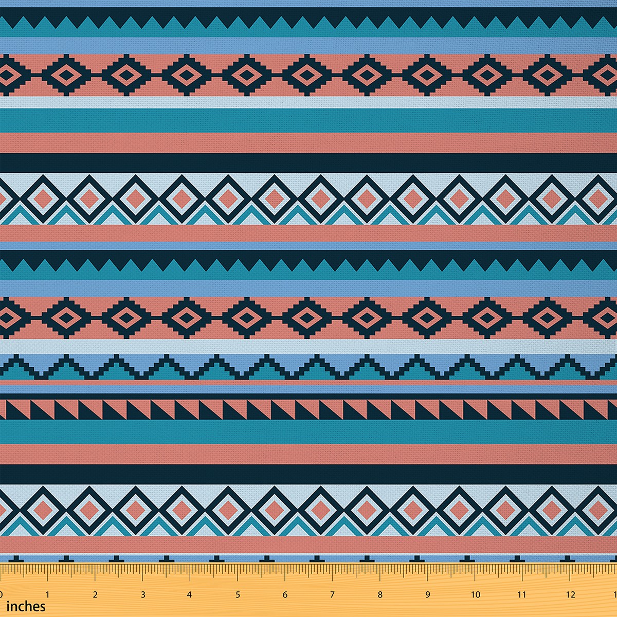 jejeloiu Ancient Aztec Geometric Fabric by the Yard 3 Yards,Boho ...