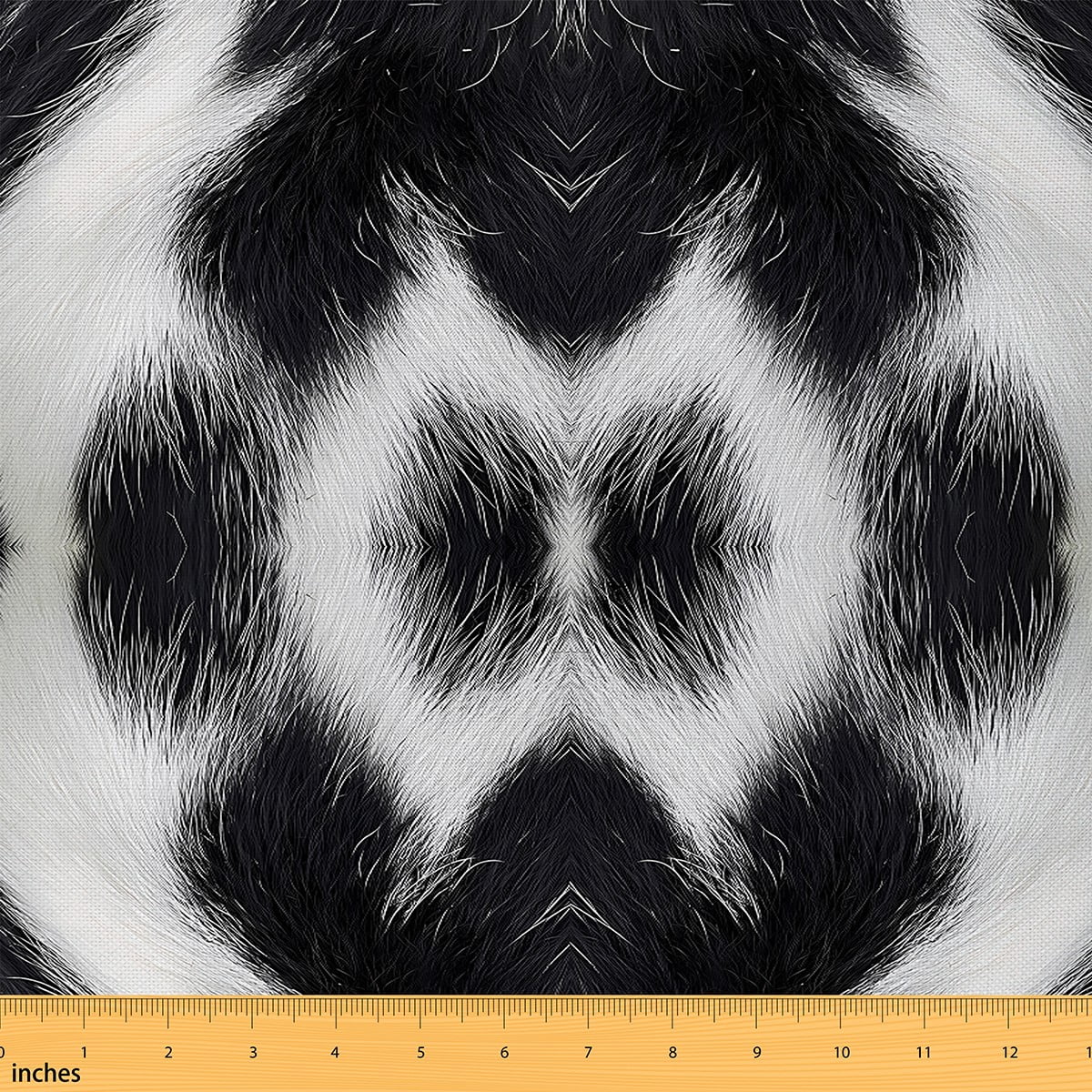 jejeloiu Cattle Hide Fabric by the Yard 1 Yard,Farm Animal Home Decor ...