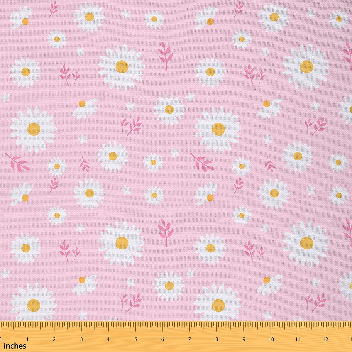 jejeloiu Cute Flower Daisy Fabric by the Yard 10 Yards,Nautral Floral ...