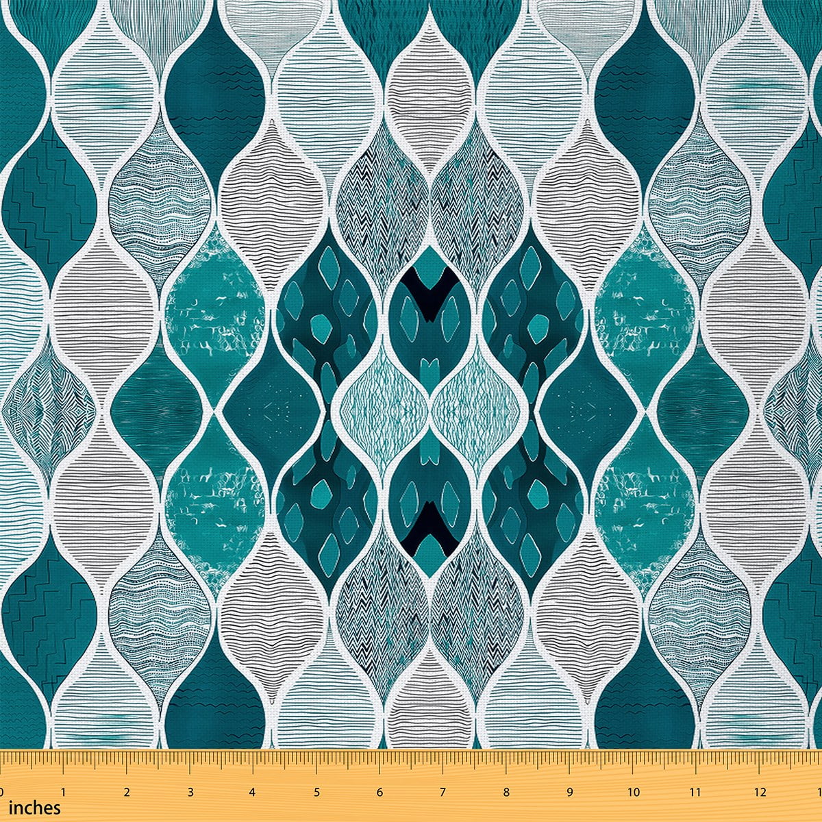 jejeloiu Geometric Pattern Fabric by the Yard 10 Yards,Modern Aesthetic ...
