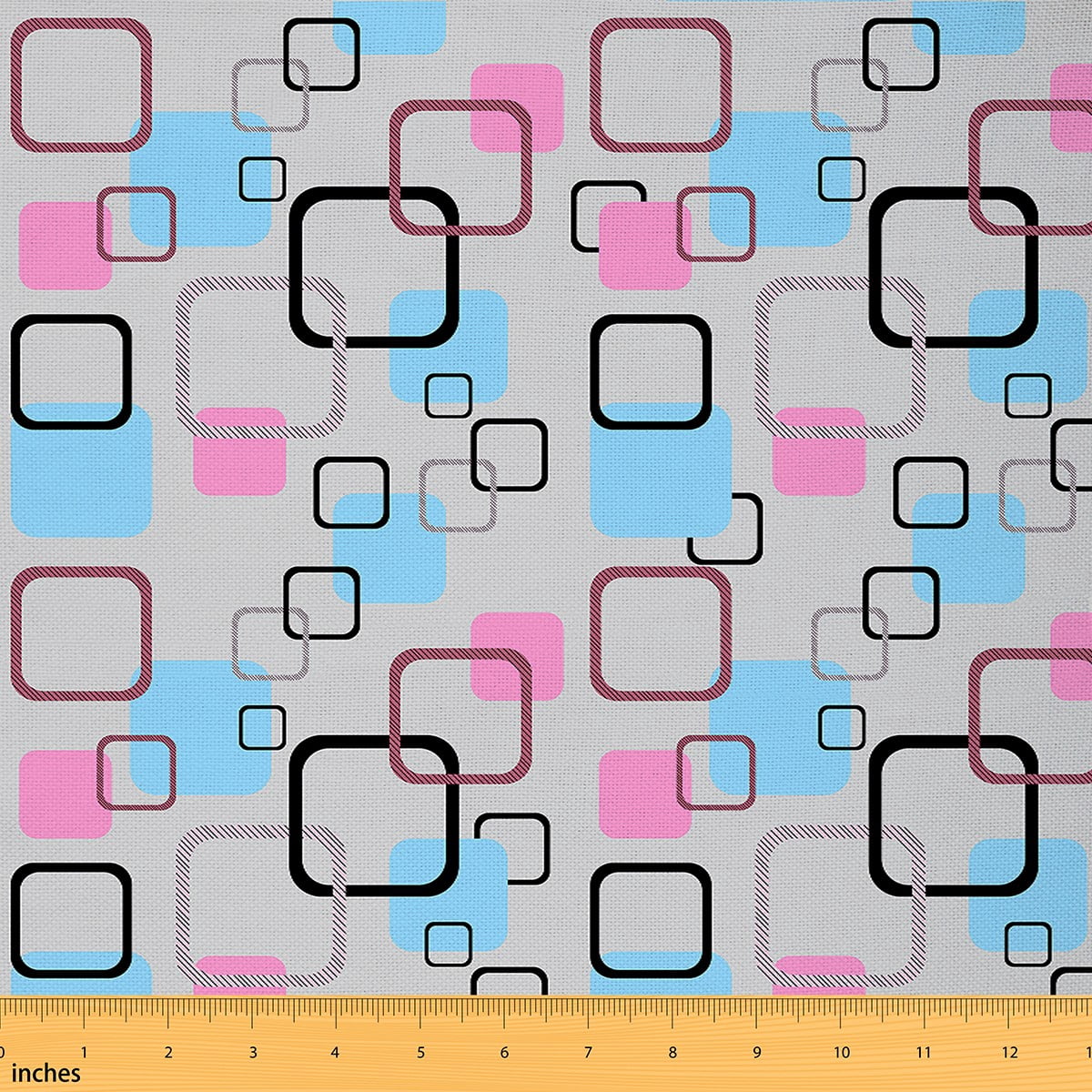 jejeloiu Modern Geometric Aesthetic Fabric by the Yard 5 Yards,3D ...