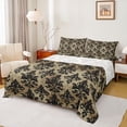 jejeloiu Opulent Damask King Sheets,Retro Print Bedding For Adults ...