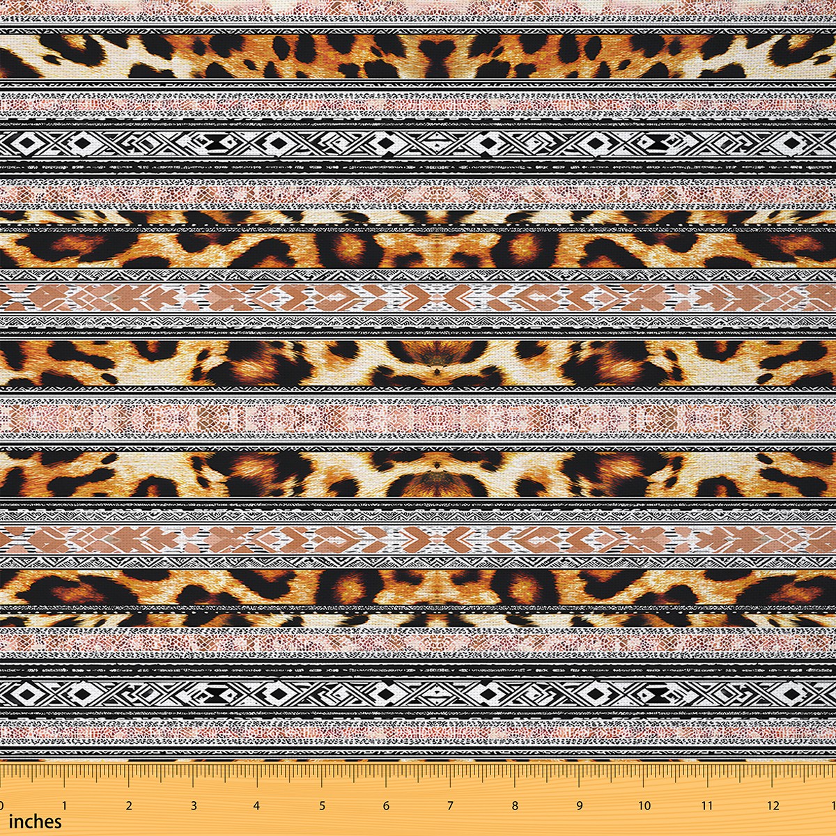 jejeloiu Retro Aztec Geometric Fabric by the Yard 5 Yards,Boho Bohemian ...