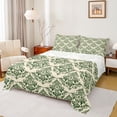 jejeloiu Retro Damask Queen Sheets,Victorian Floral Queen Sheet Sets ...