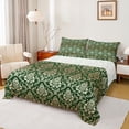 jejeloiu Rustic Damask Queen Sheets,Retro Print Queen Sheet Sets For ...