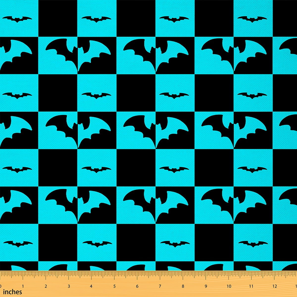 jejeloiu Spooky Bats Fabric by the Yard 5 Yards,Happy Halloween Fabric ...
