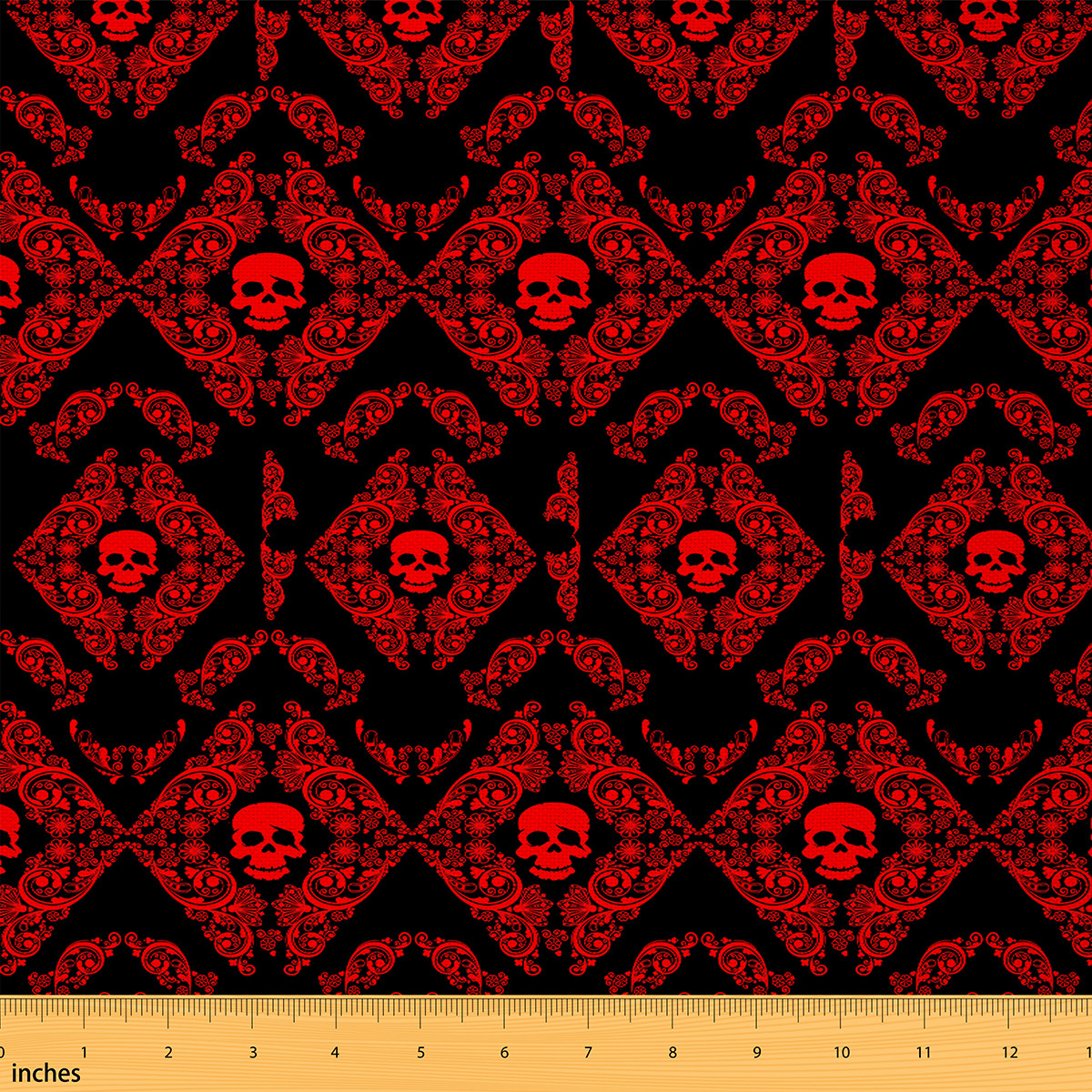 jejeloiu Vintage Damask Jacquard Fabric by the Yard 10 Yards,Gothic ...