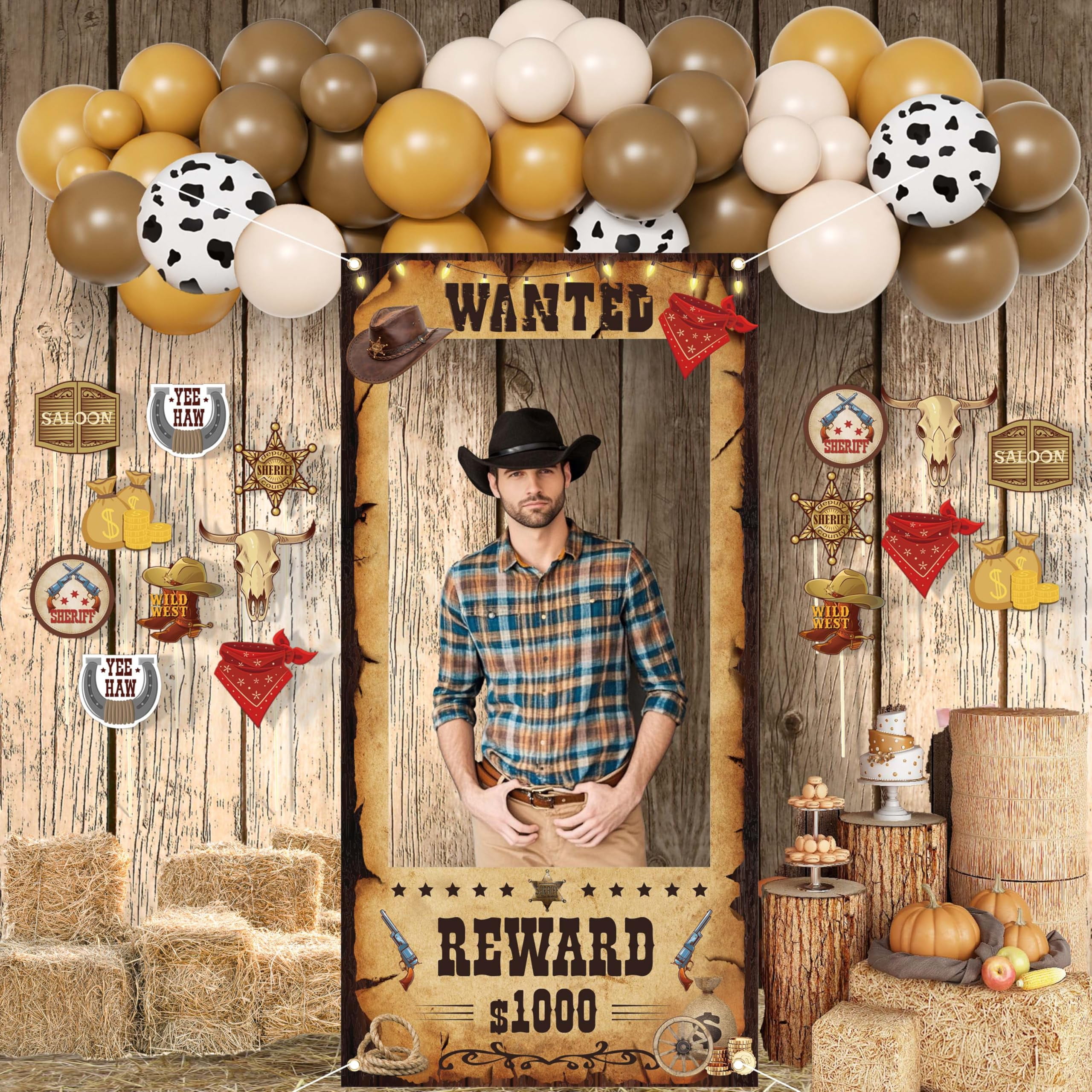 jenlion Wild West Cowboy KEF16 Birthday Party Decorations For Men ...
