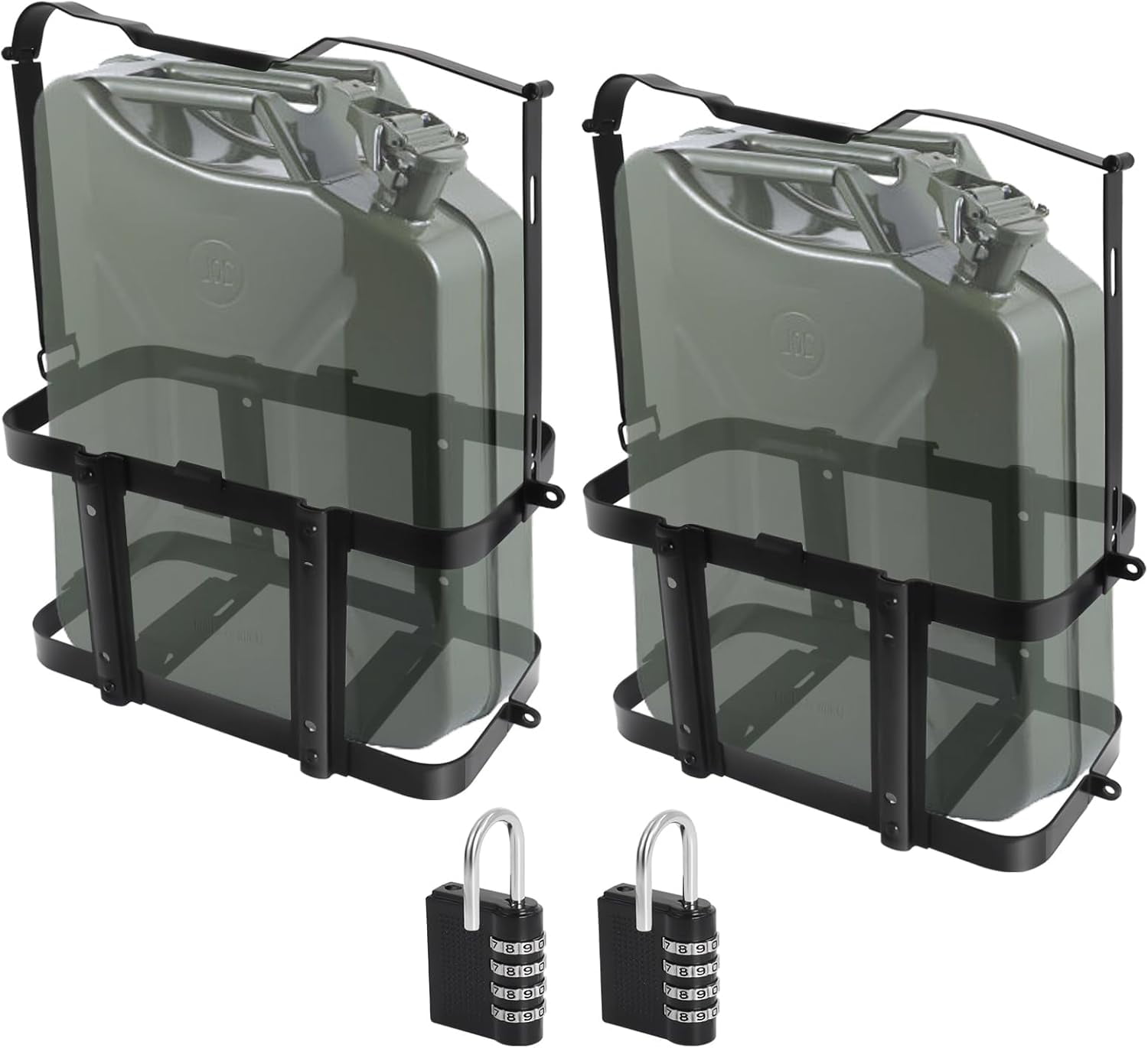 jerry gas can holder rack with combination lock, jerry can mount holder ...